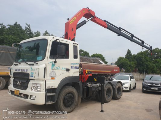 Xe cẩu Hyundai Hd1000 gắn cẩu Palfinger 32080
